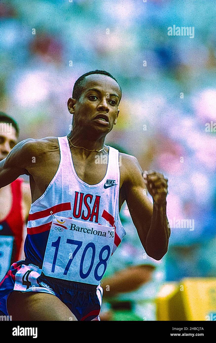 (USA) competing iat the 1992 Olympic Summer Games Stock Photo - Alamy