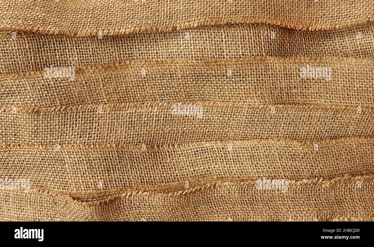 Jute strip composition. Light brown. Sustainability Stock Photo - Alamy