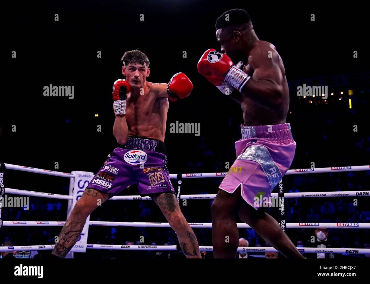 Jack Cullen (left) and Kevin Lelesadjo in action during the European ...