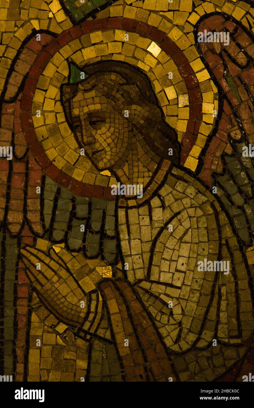 Abstract Christian Arts and Culture - Detail from a Mosiac of an Angel ...