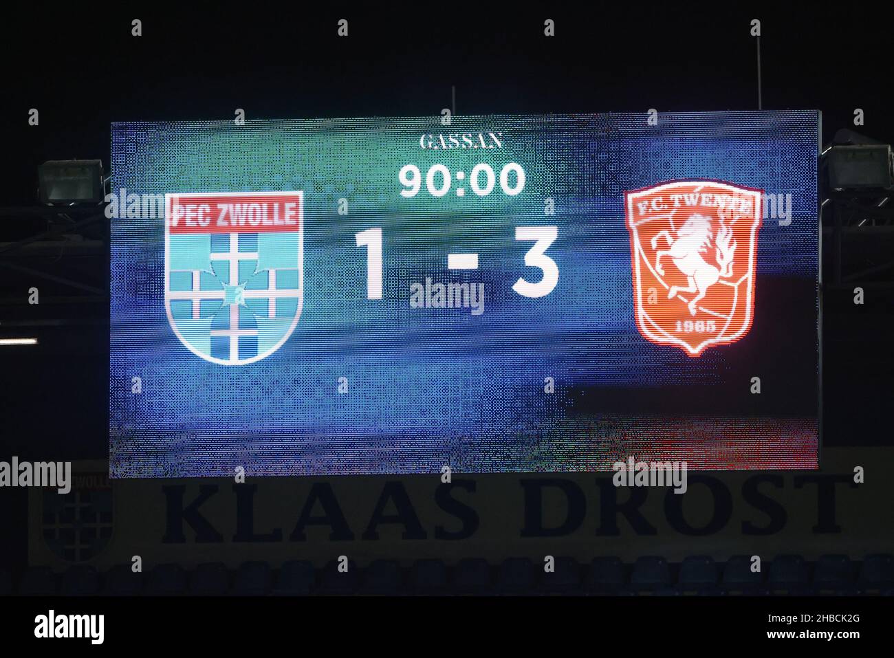 ZWOLLE, 18-12-2021 , MAC3PARK stadium , season 2021 / 2022 , Dutch ...