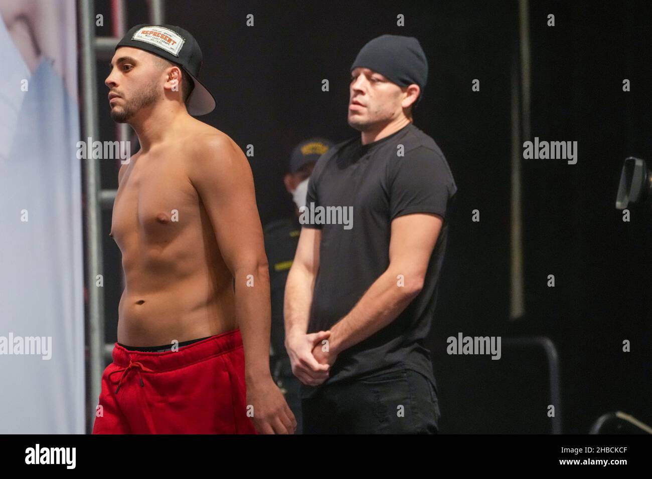 Tampa, Florida, USA. 17th Dec 2021. TAMPA, FL - DECEMBER 17: Nate Diaz ...