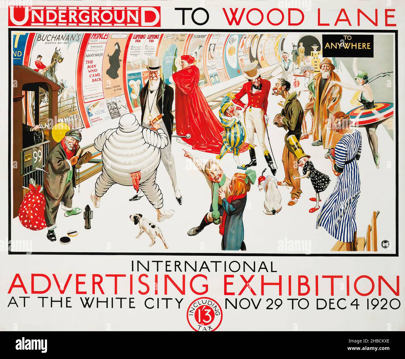 London underground poster 1920 hi-res stock photography and images - Alamy