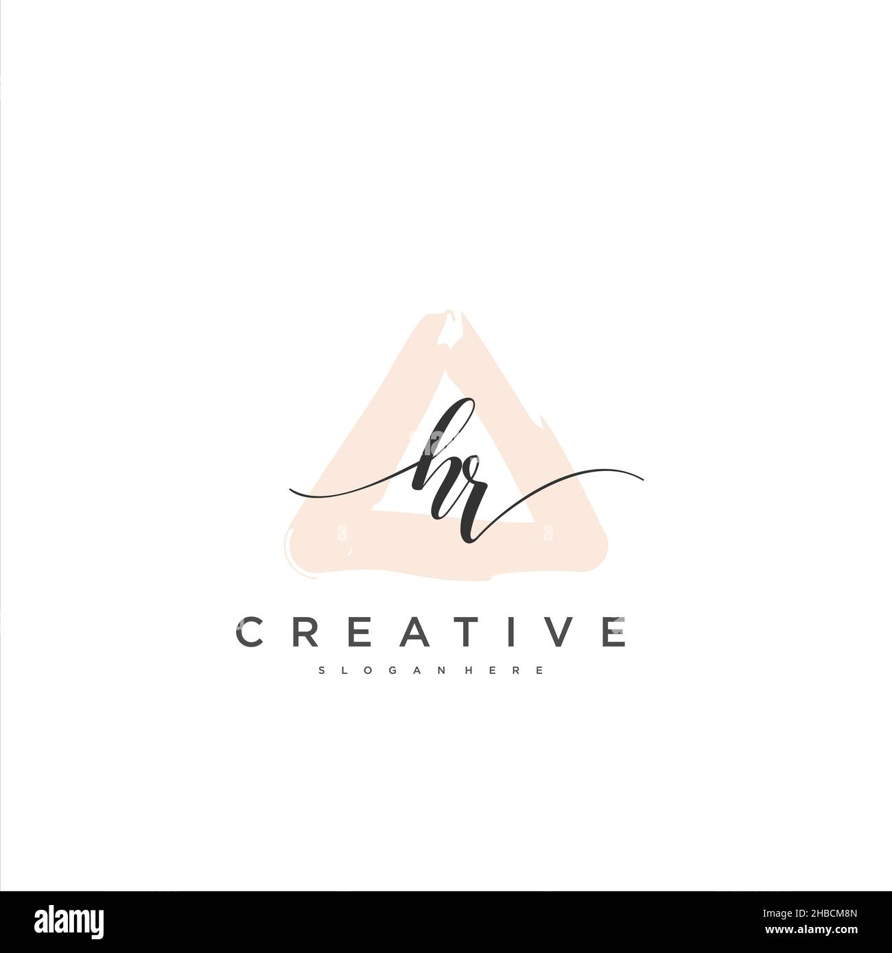 Hr initials logo Stock Vector Images - Alamy