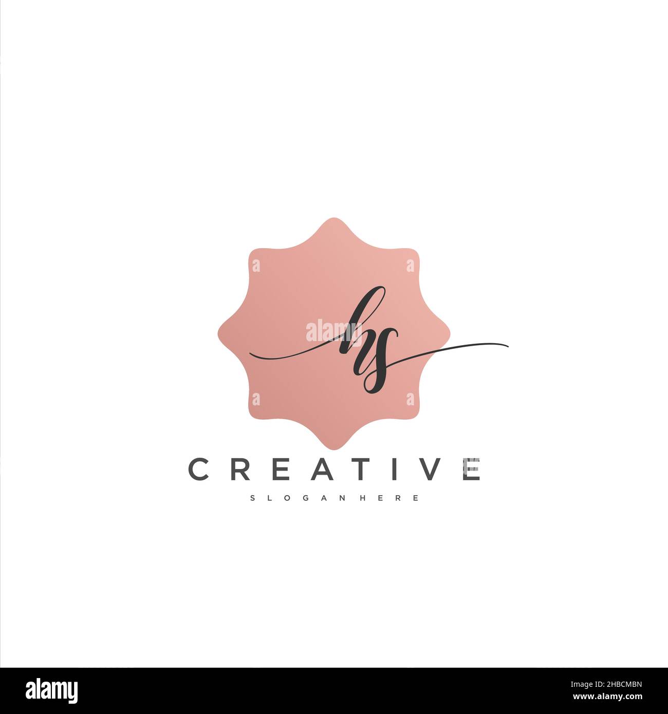 Hs initials logo Stock Vector Images - Alamy