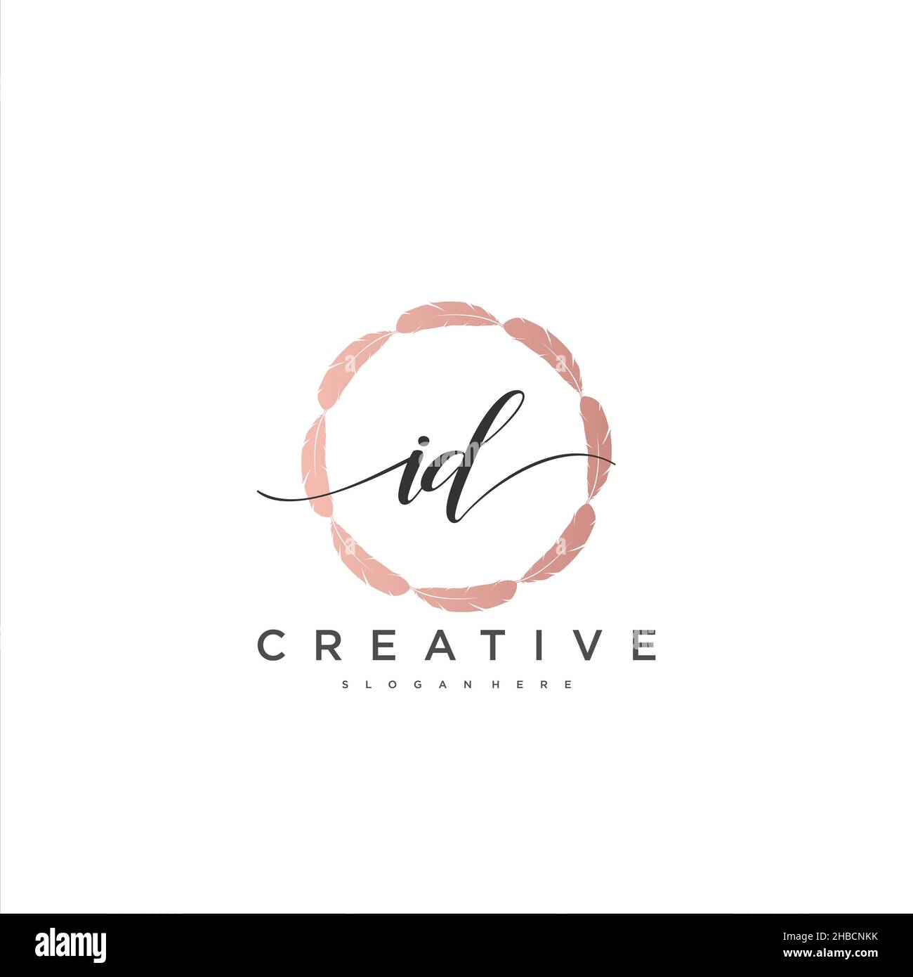 Minimalist id card design Stock Vector Images - Alamy