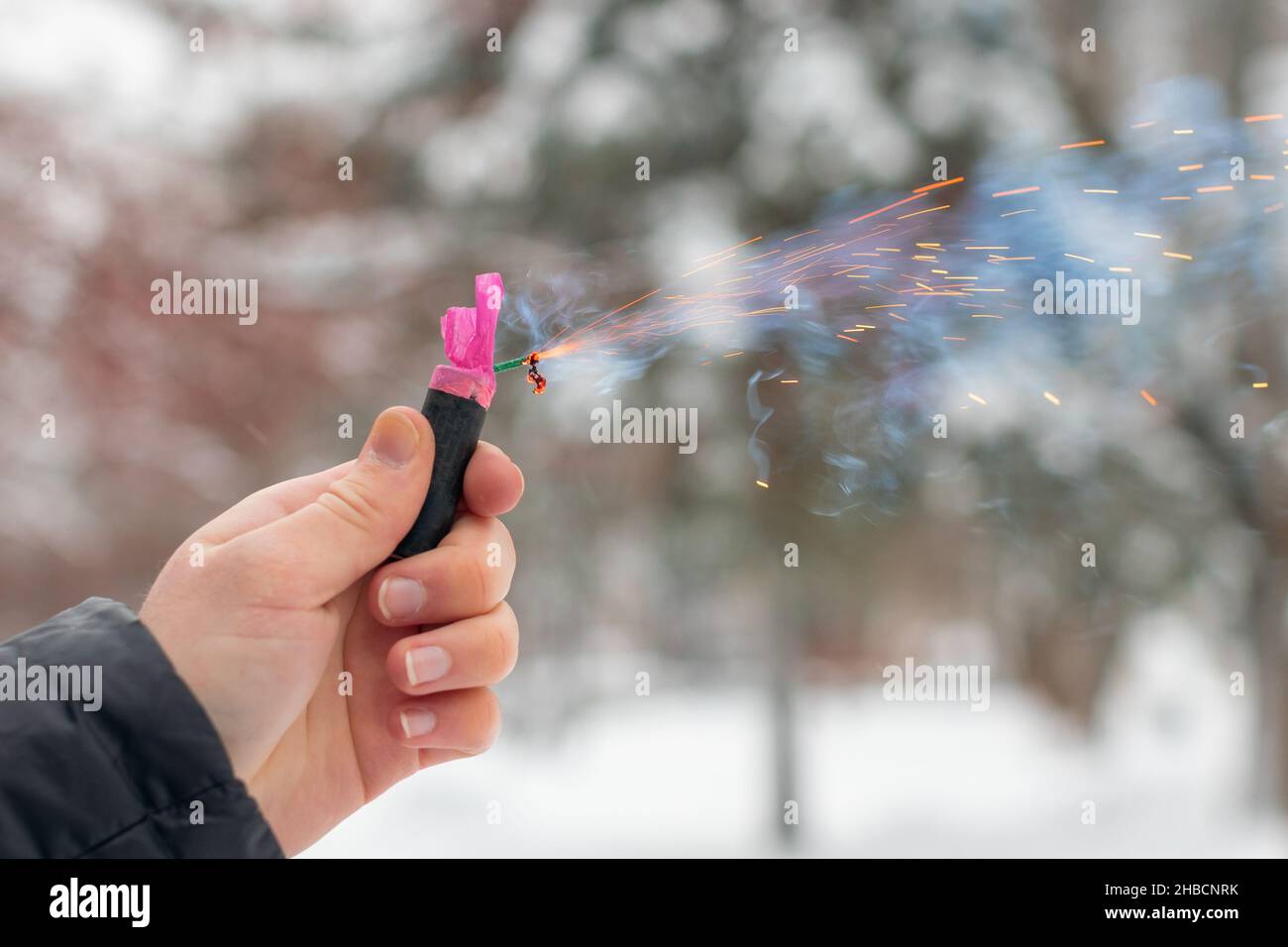 Throw a firecracker hi-res stock photography and images - Alamy