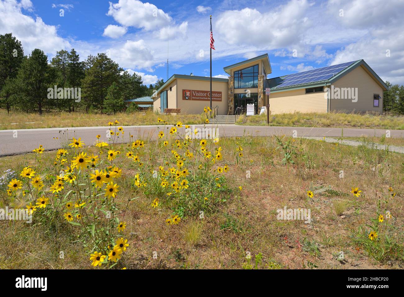 The Florissant Fossil Beds National Monument (visitor center ...