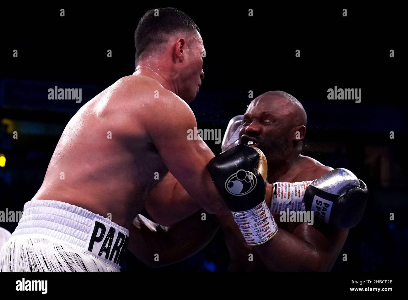 Derek Chisora (right) and Joseph Parker in action during the WBO ... Derek Chisora (right) and Joseph Parker in action during the WBO ...