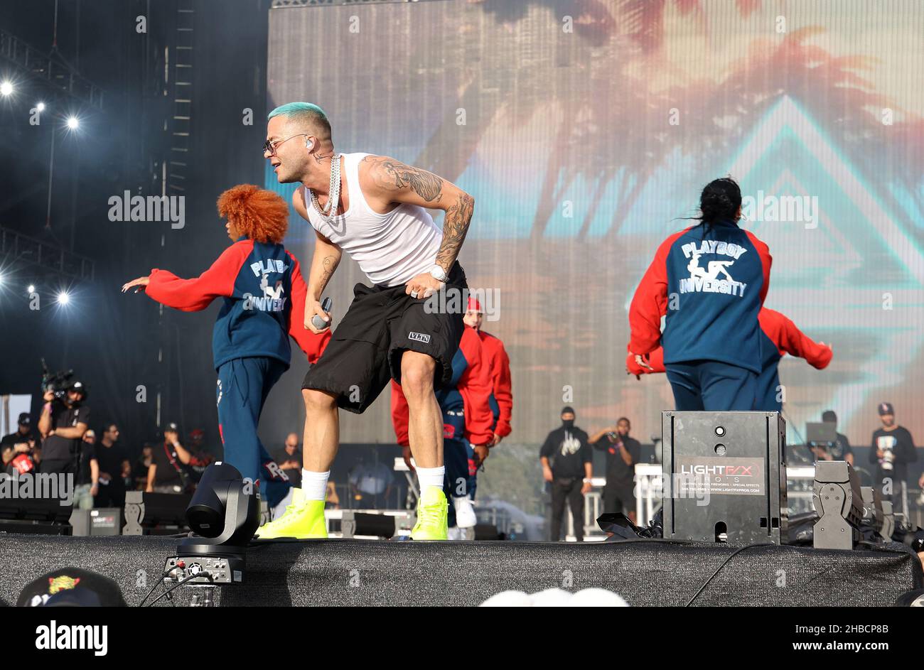 MIAMI, FL-DEC 18: Nio Garcia performs during Vibra Urbana day one at ...