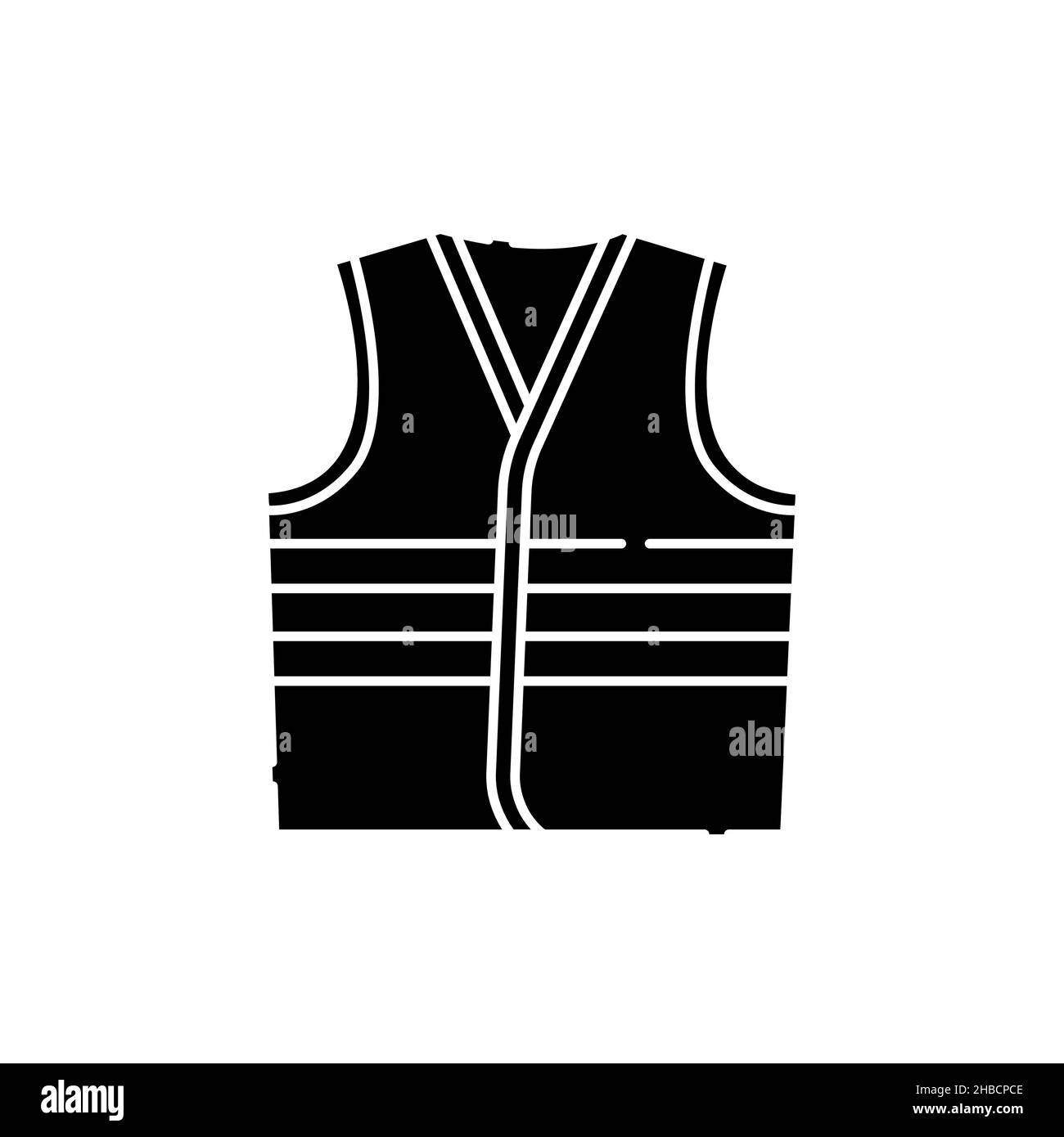 Vest color line icon. Disability. Isolated vector element. Outline ...