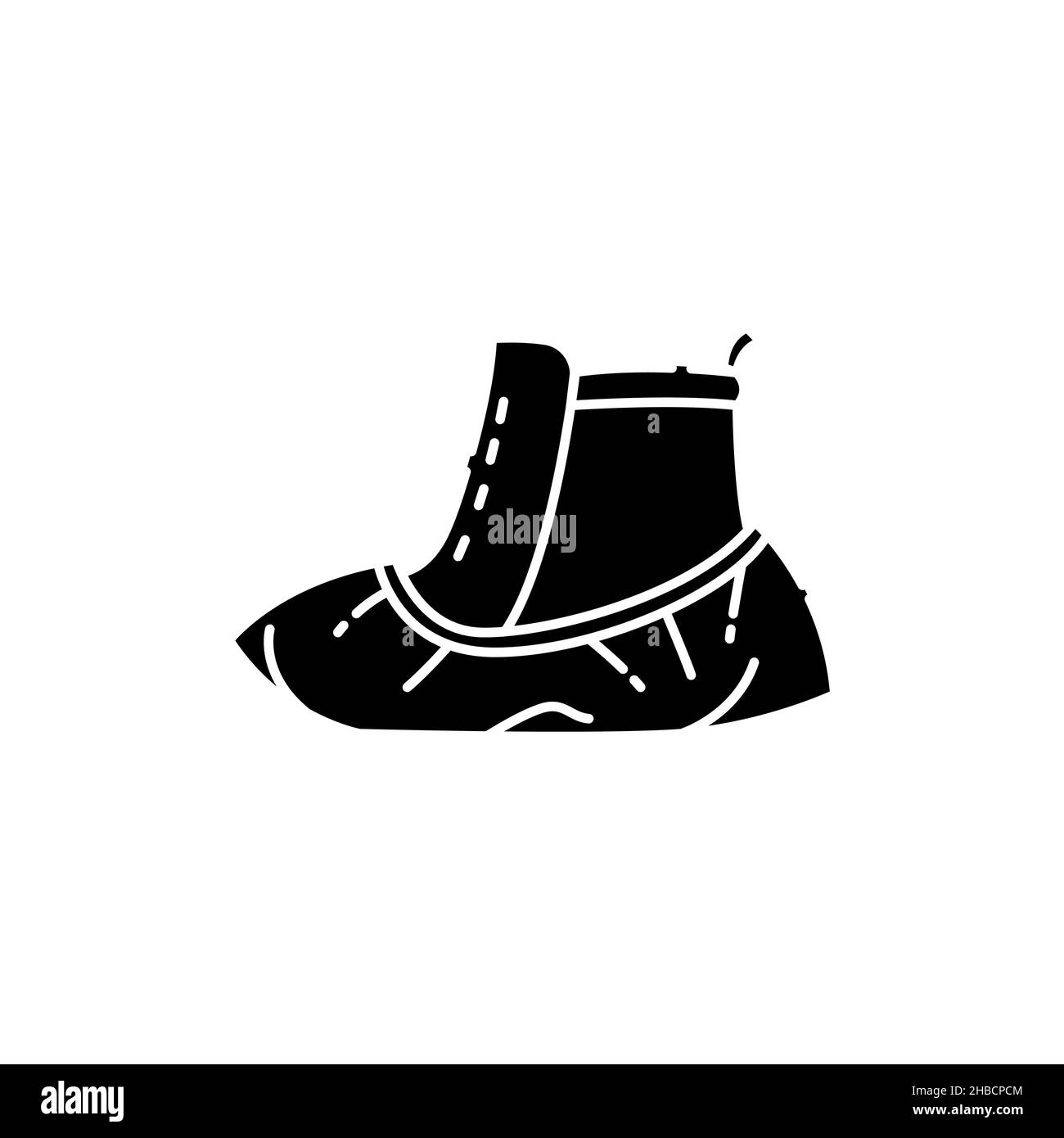 Shoe covers color line icon. Disability. Isolated vector element ...