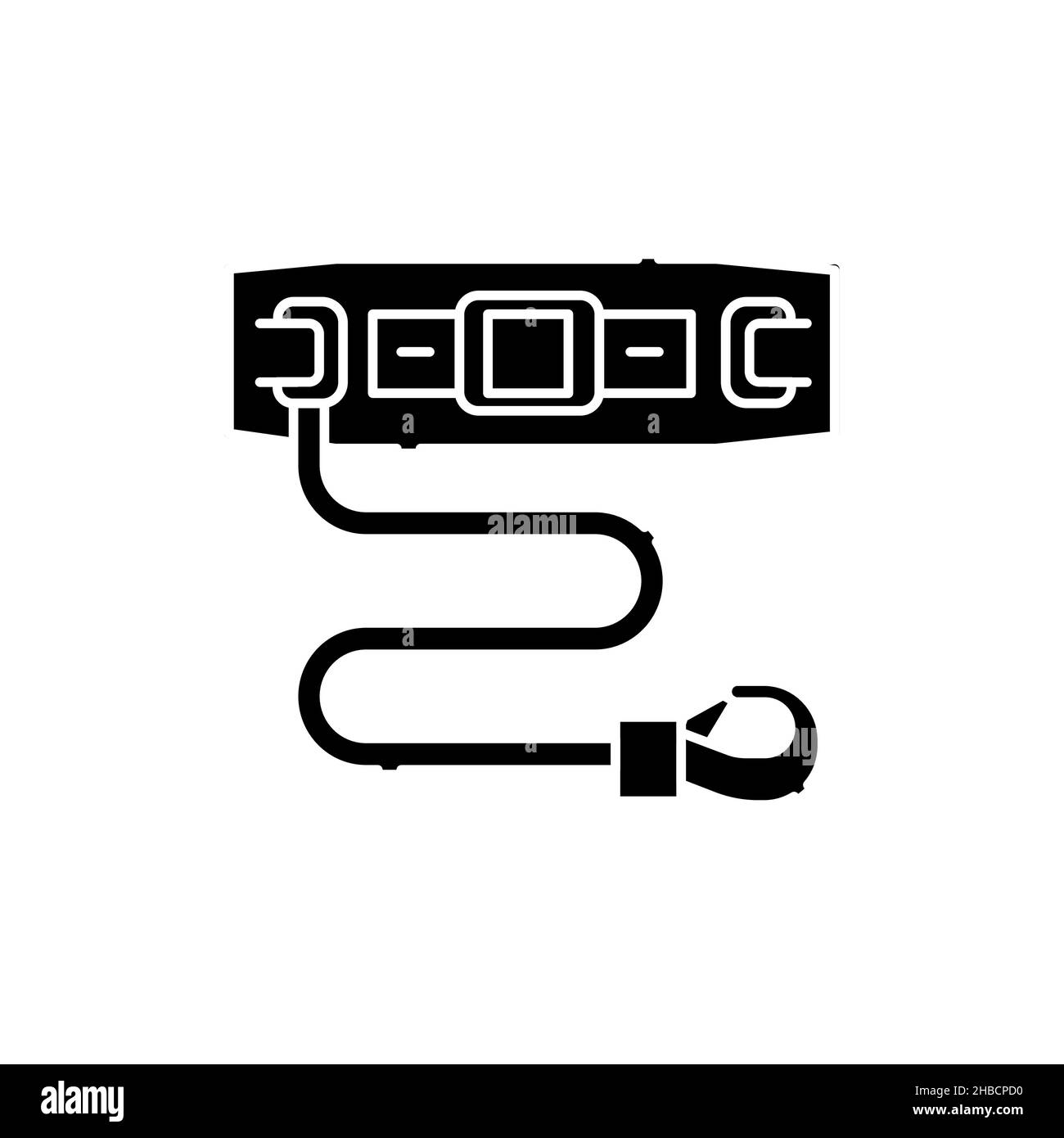 Mountaineering harness color line icon. Disability. Isolated vector ...