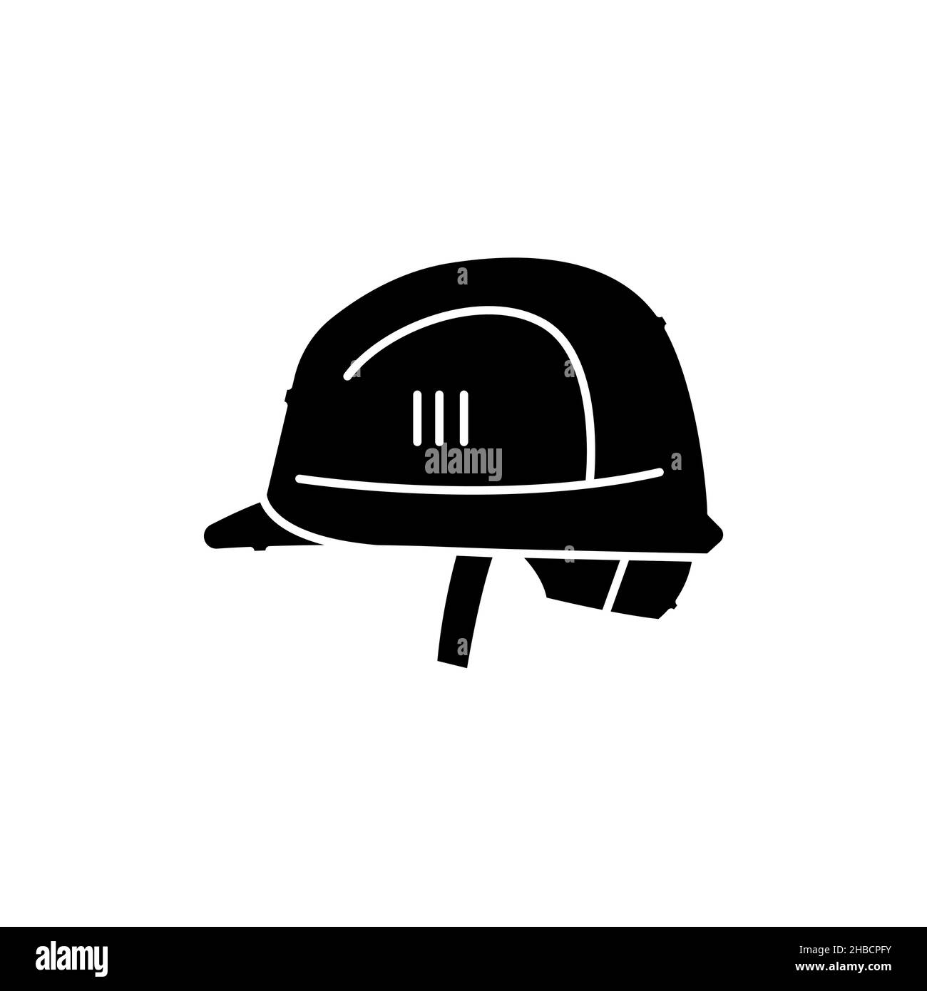 Protection helmet color line icon. Disability. Isolated vector element ...