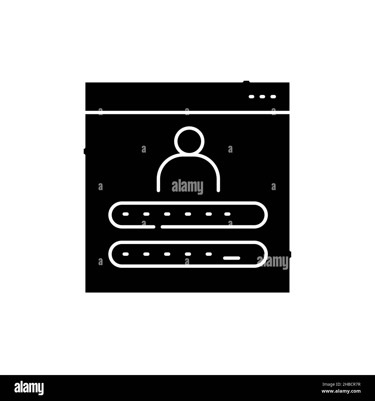 Password Site Color Line Icon Isolated Vector Element Outline Pictogram For Web Page Mobile