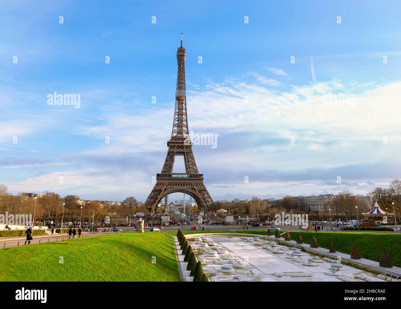 Paris tower famous architecture . Eiffel Tower iconic landmark in ...