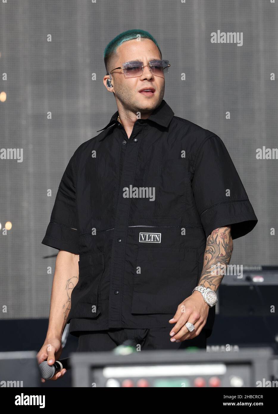 MIAMI, FL-DEC 18: Nio Garcia performs during Vibra Urbana day one at ...