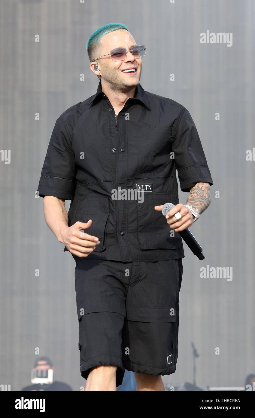 MIAMI, FL-DEC 18: Nio Garcia performs during Vibra Urbana day one at ...
