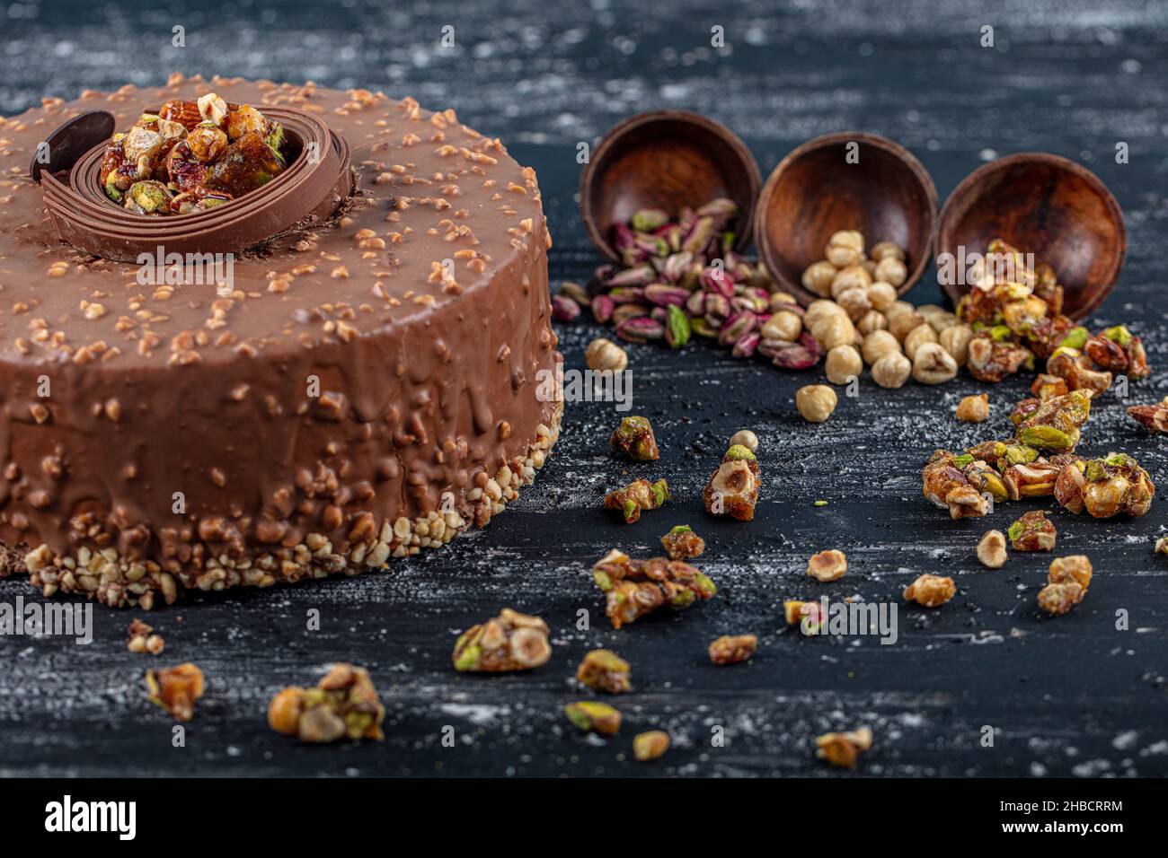 Chocolate birthday cake with croquant. Age Cakes Chocolate Caramel ...