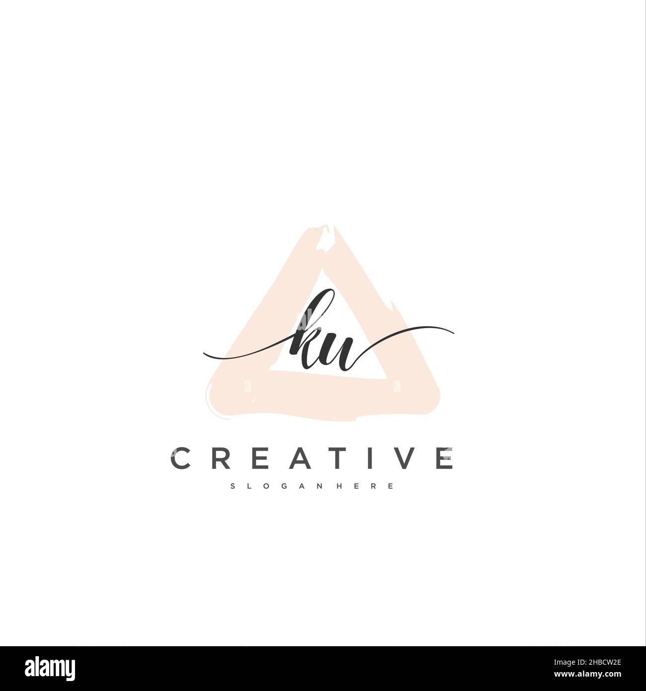 Kw initials logo hi-res stock photography and images - Alamy