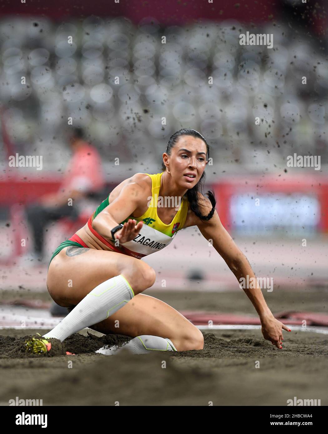 Diana Zagainova participating in the Tokyo 2020 Olympic Games in the ...
