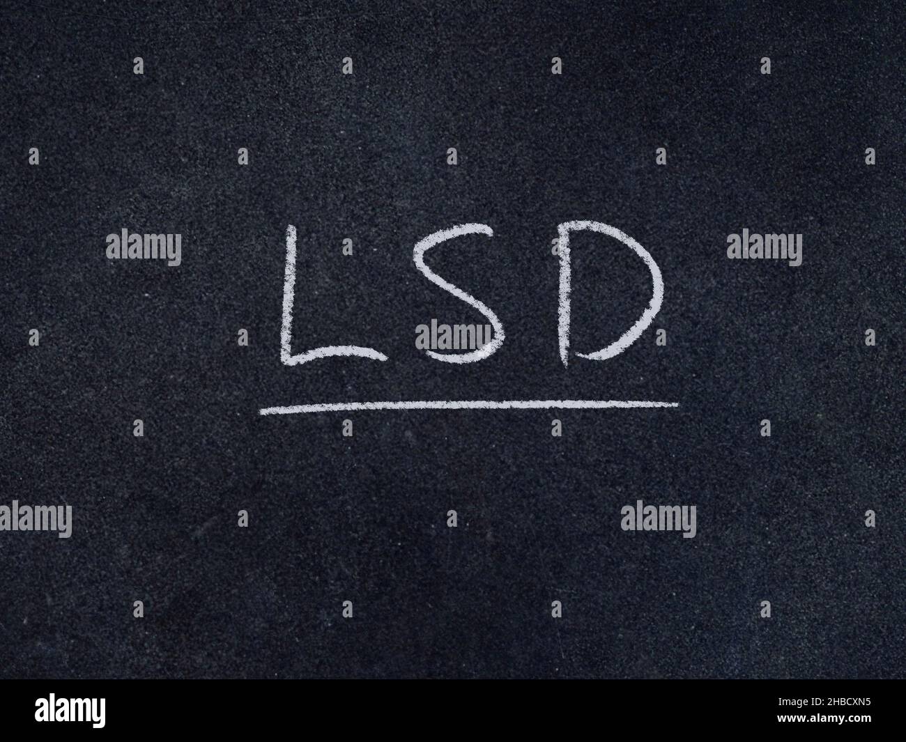 LSD concept word on blackboard background Stock Photo - Alamy