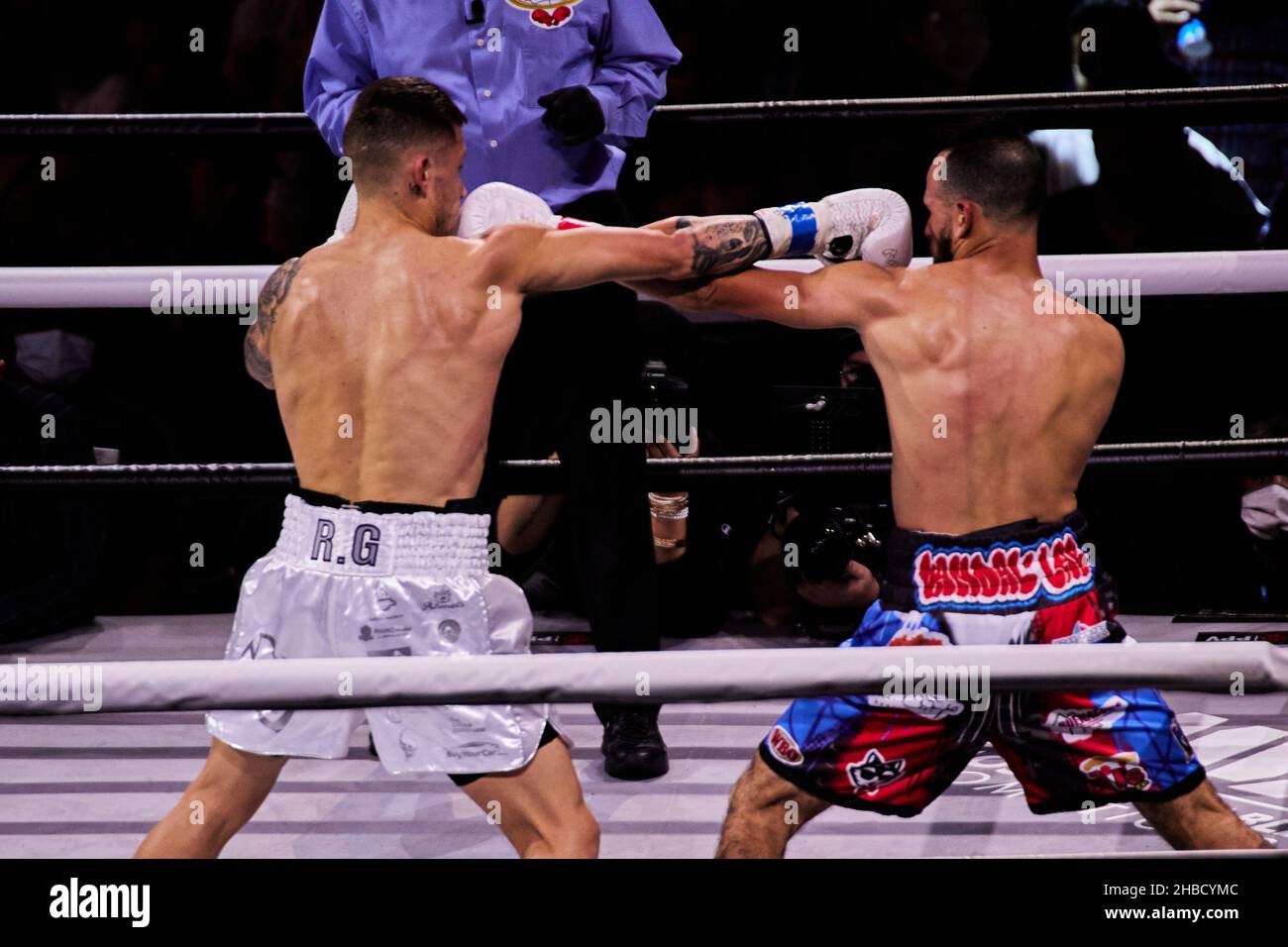 Tampa, Florida, USA. 18th Dec. 2021. Liam Paro in action against Yomar ...