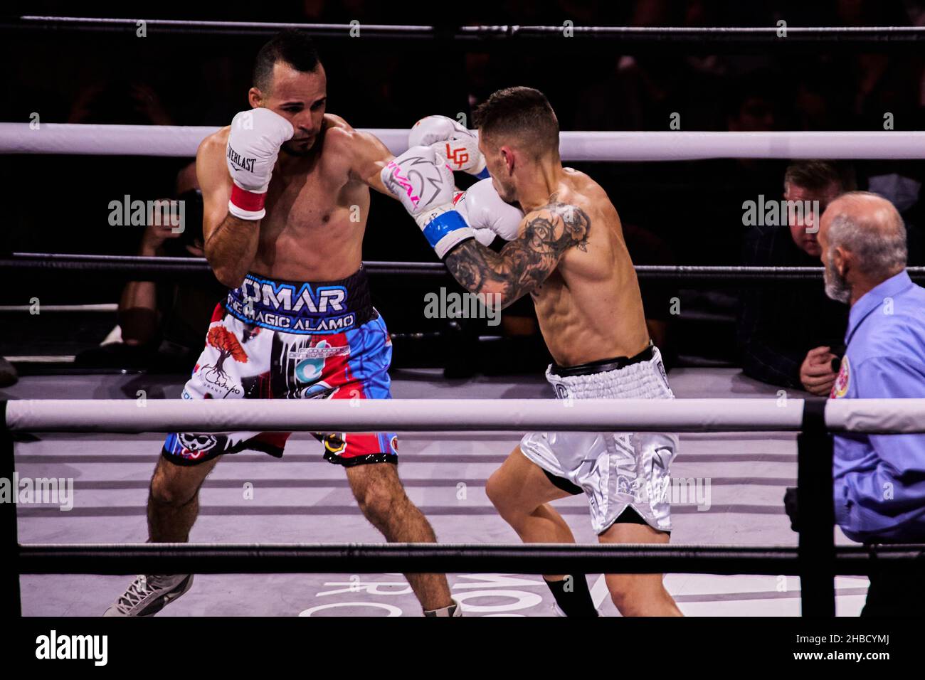 Tampa, Florida, USA. 18th Dec. 2021. Liam Paro in action against Yomar ...