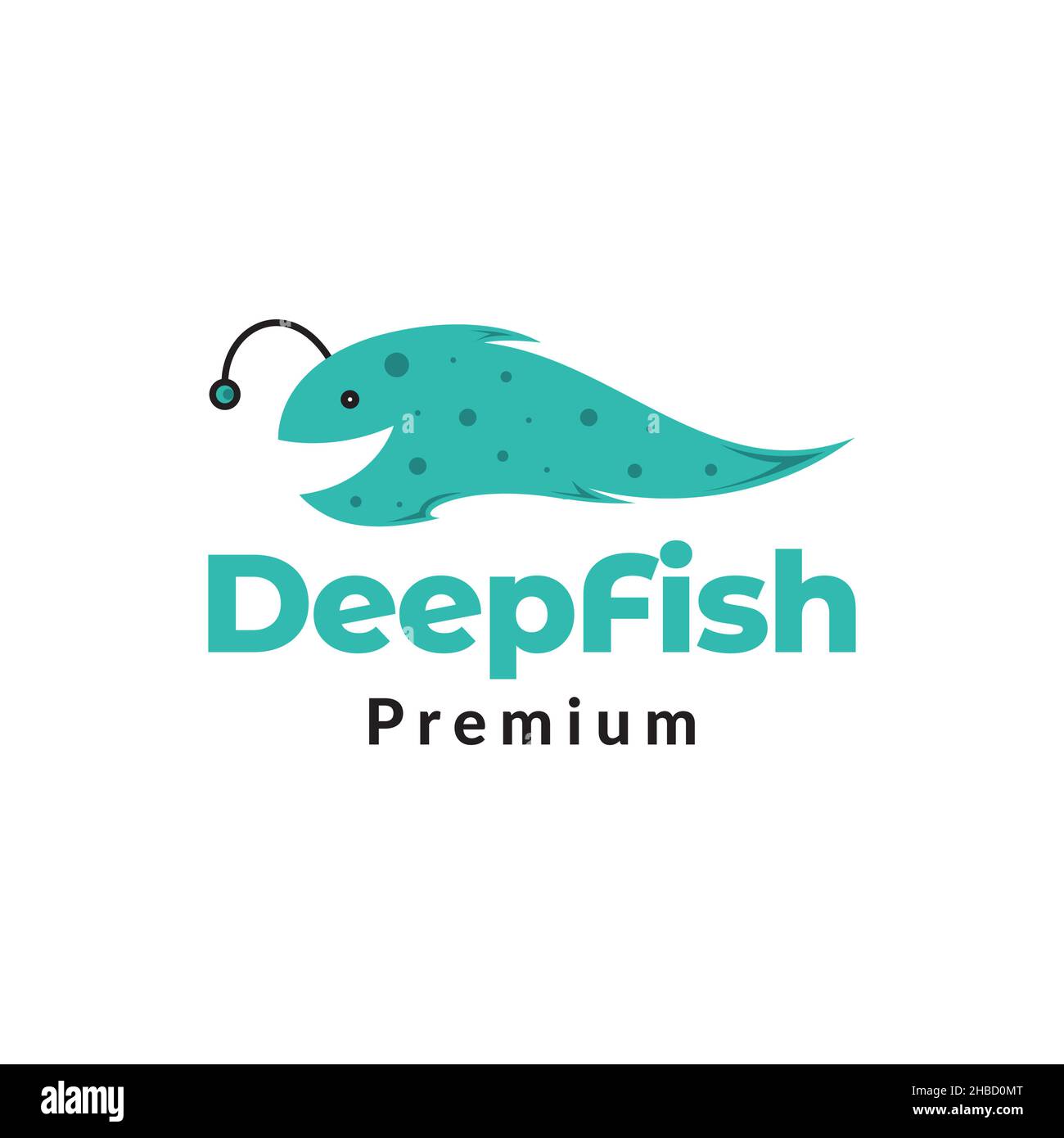 Anglerfish cartoon character Cut Out Stock Images & Pictures - Alamy