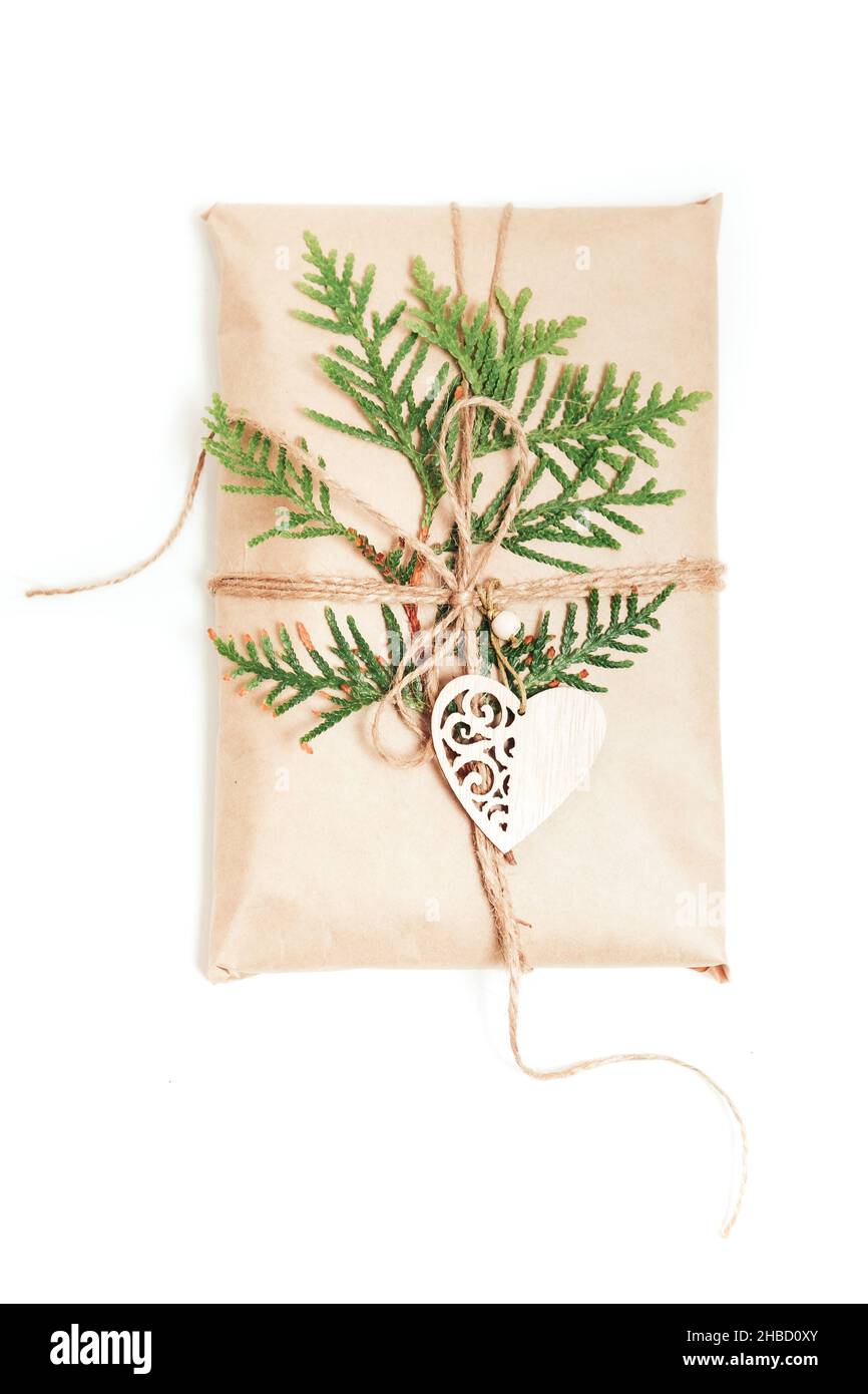 Cardboard box eco gift Cut Out Stock Images & Pictures - Alamy