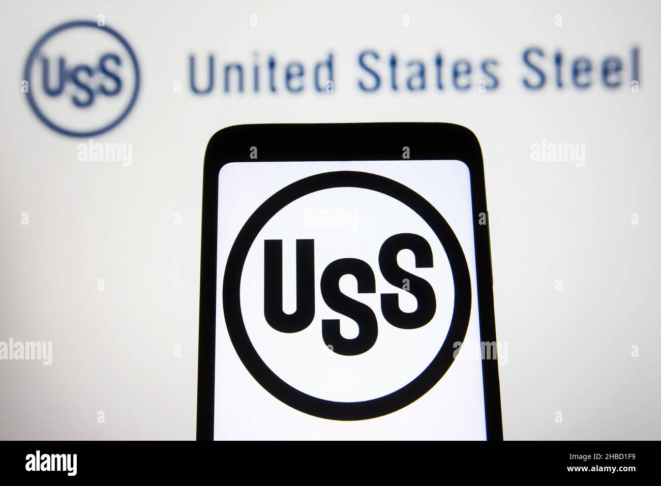 In this photo illustration, U.S. Steel (United States Steel Corporation ...