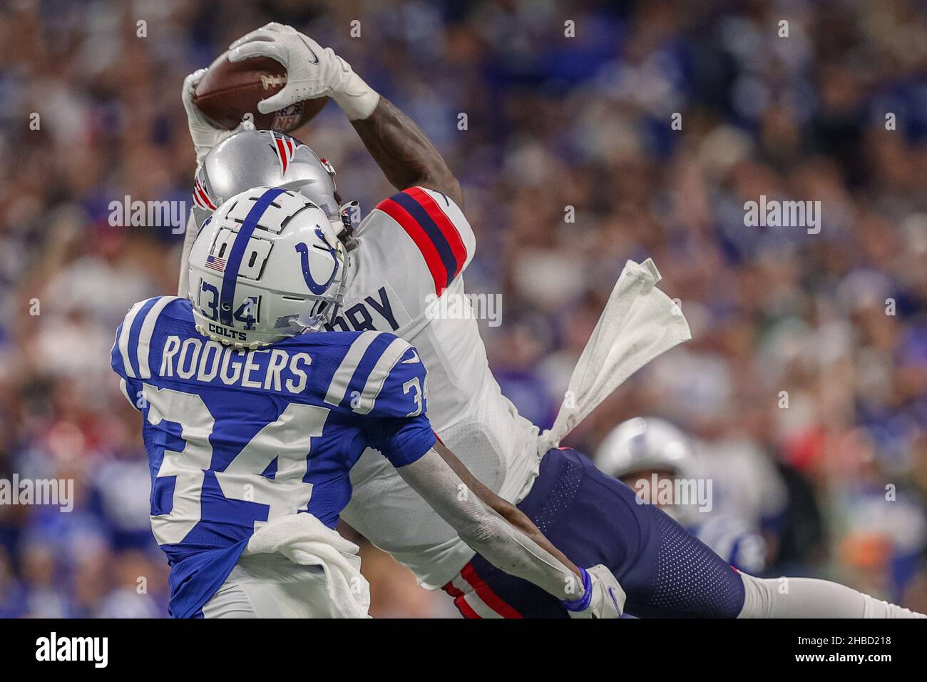 Indianapolis, Indiana, USA. 18th Dec, 2021. New England Patriots wide ...