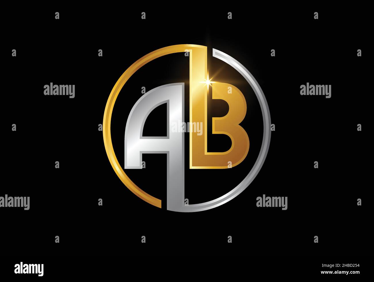 Initial Monogram Letter A B Logo Design Vector Template. Graphic ...
