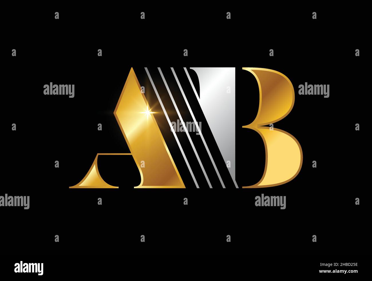 Initial Monogram Letter A B Logo Design Vector Template. Graphic ...