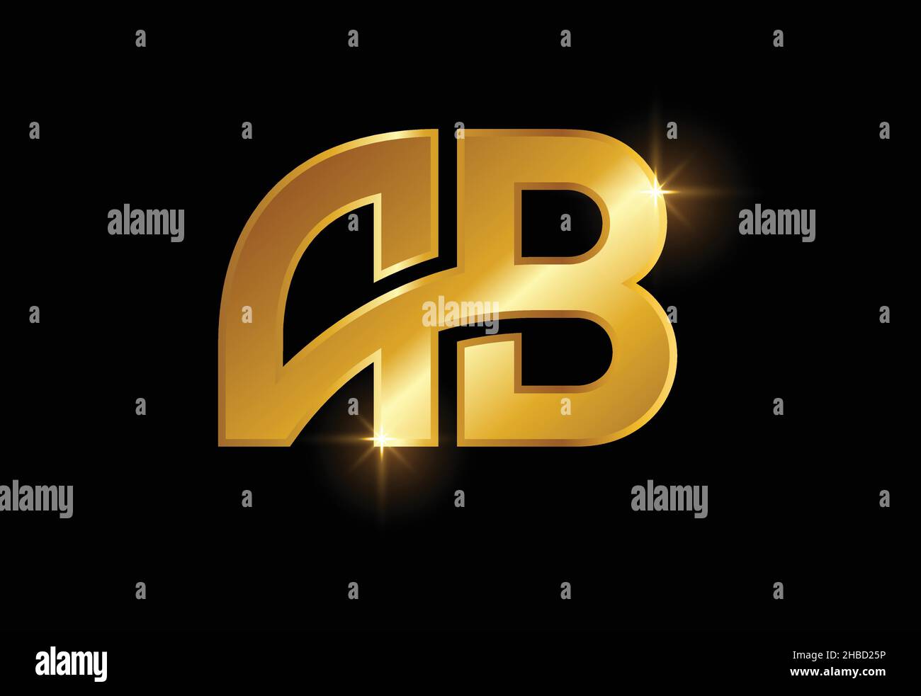 Initial Monogram Letter A B Logo Design Vector Template. Graphic ...