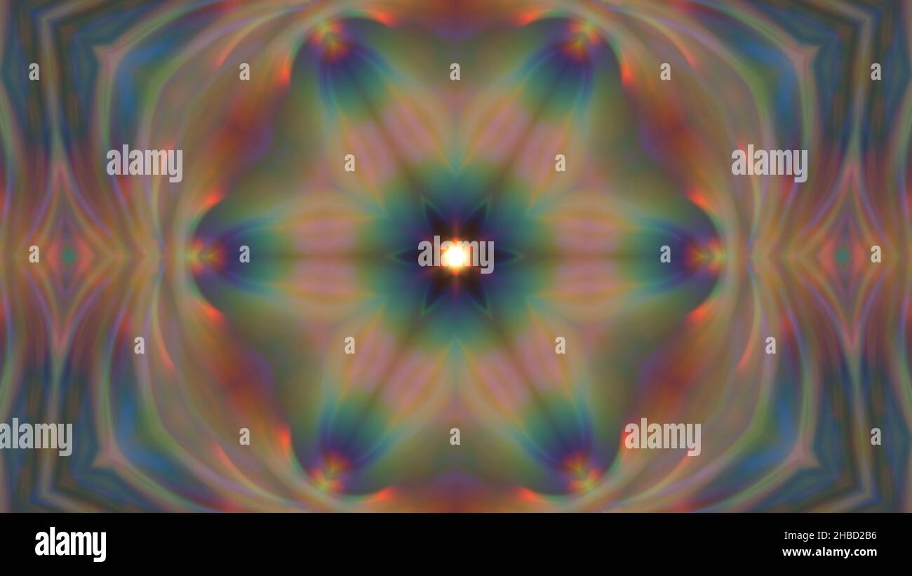 Abstract orange blue mandala background hi-res stock photography and ...
