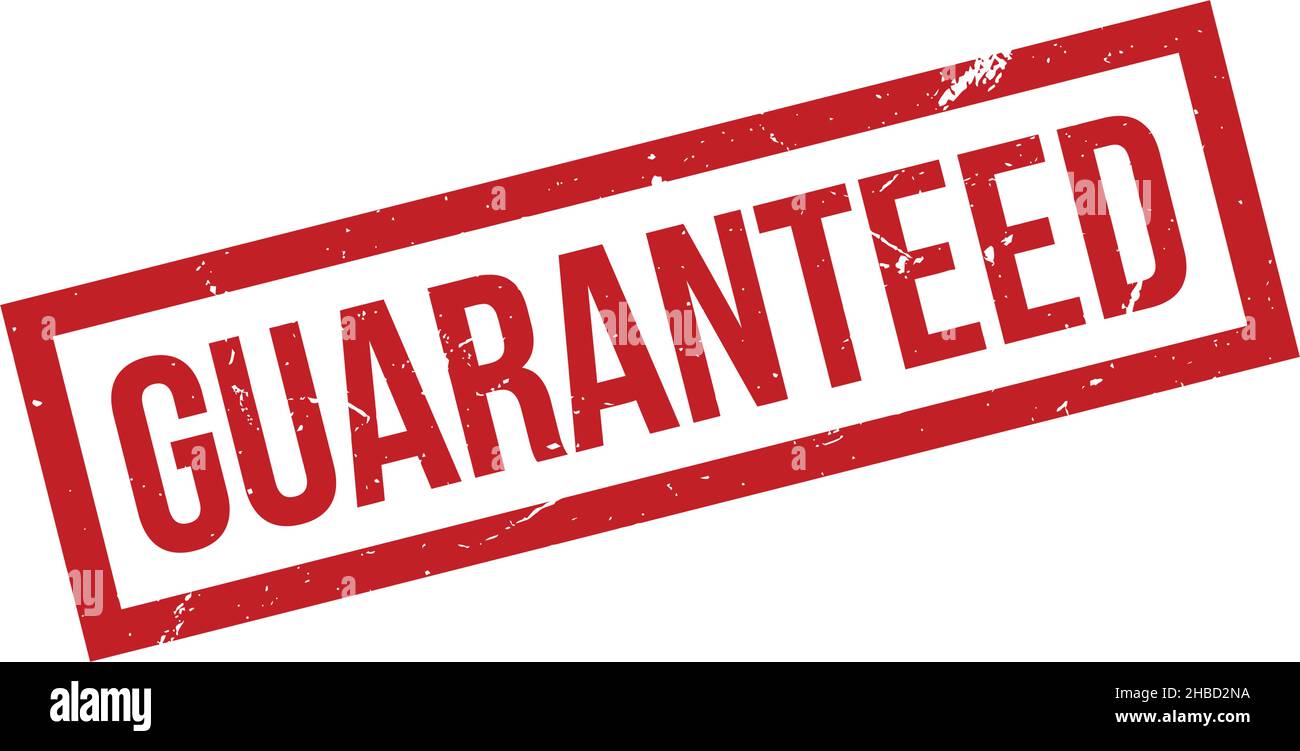 Guaranteed Grunge Rubber Stamp On White Background, Vector Illustration ...