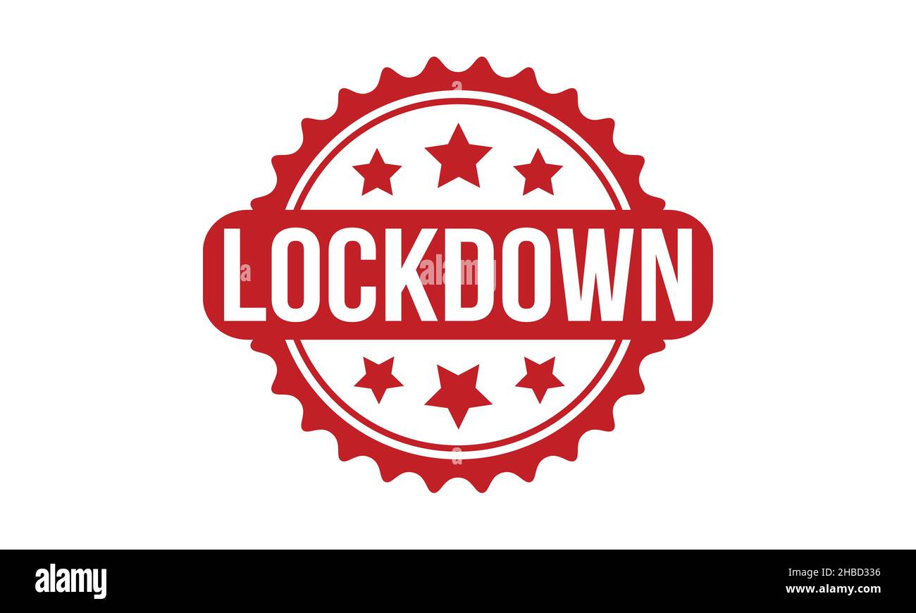 Lockdown Rubber Stamp. Red Lockdown Rubber Grunge Stamp Seal Vector ...