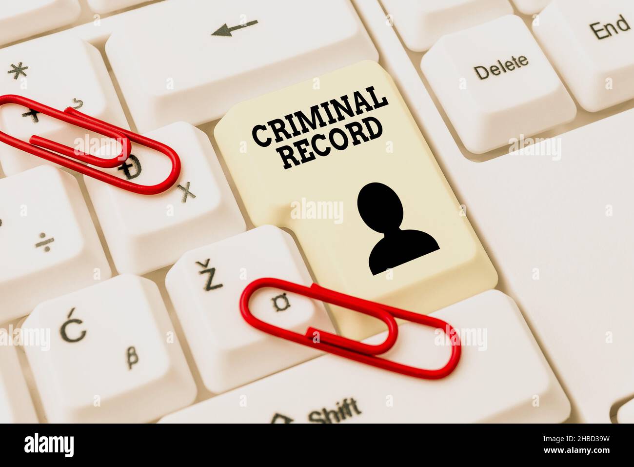 Conceptual caption Criminal Record. Internet Concept profile of a ...