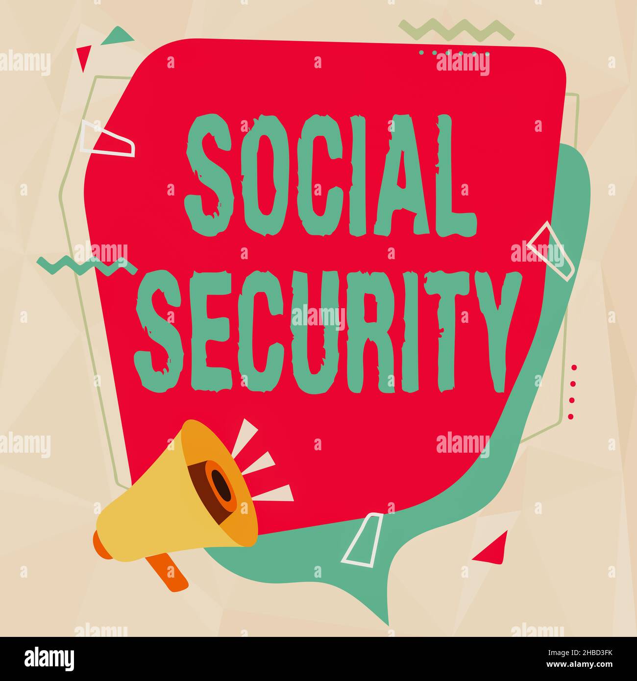 Hand writing sign Social Security. Business concept assistance from ...