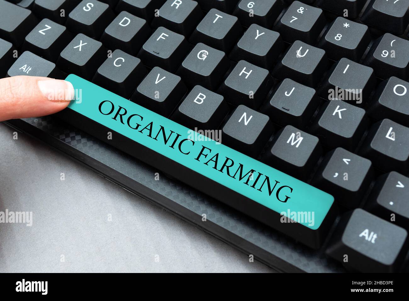 Inspiration showing sign Organic Farming. Word for an integrated ...