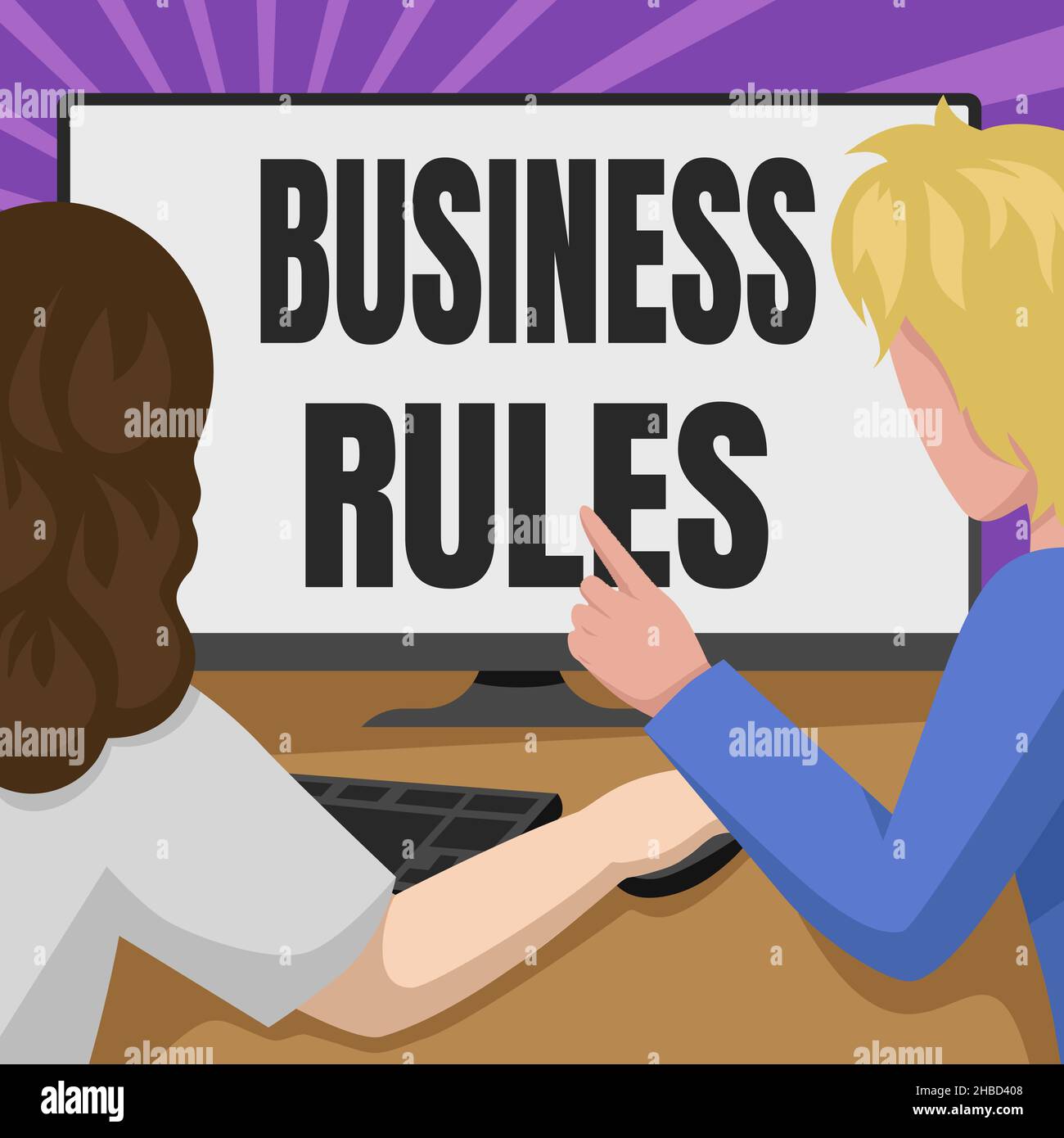 Writing displaying text Business Rules. Concept meaning the principles ...