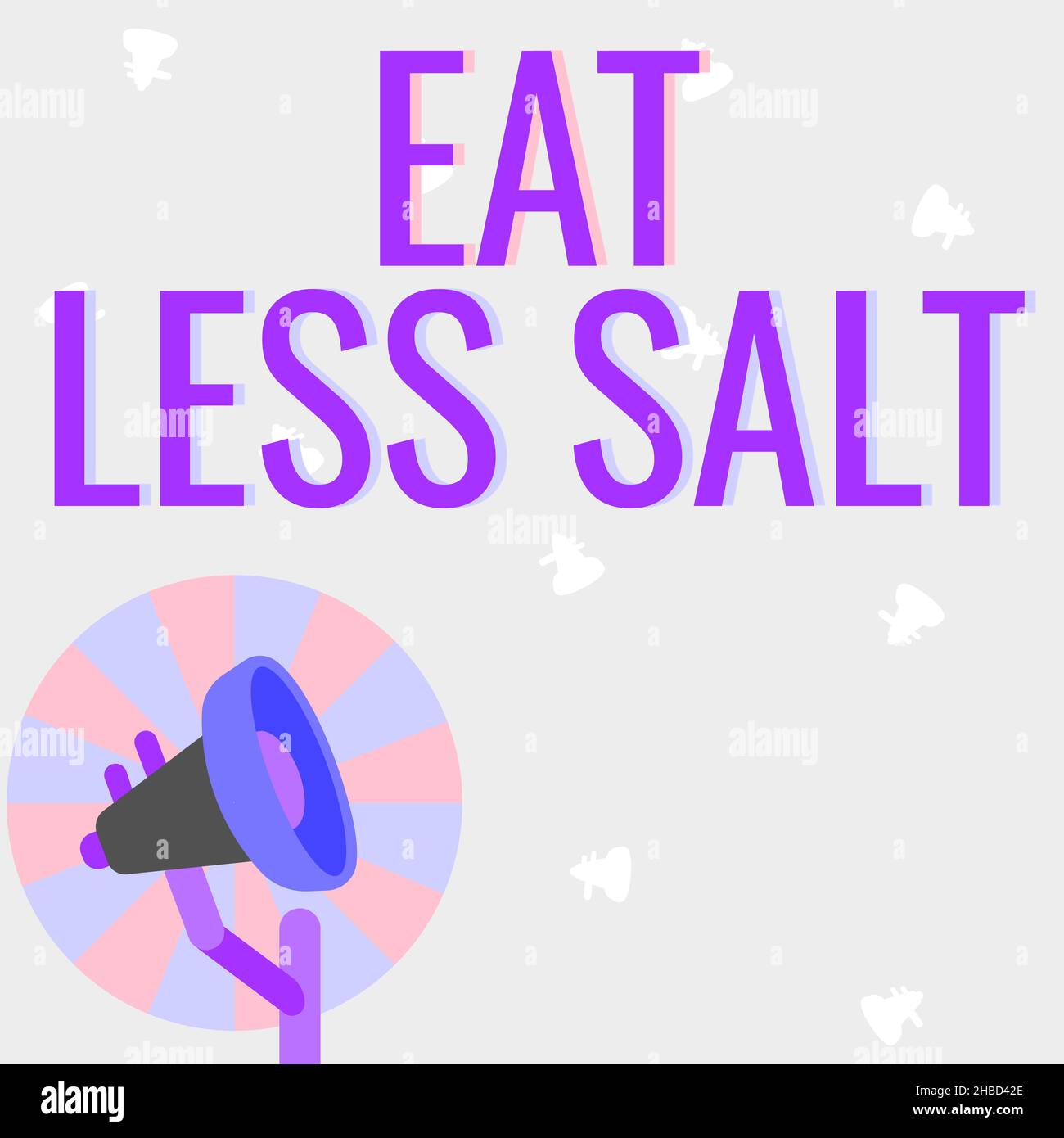 Writing displaying text Eat Less Salt. Business overview reducing the ...