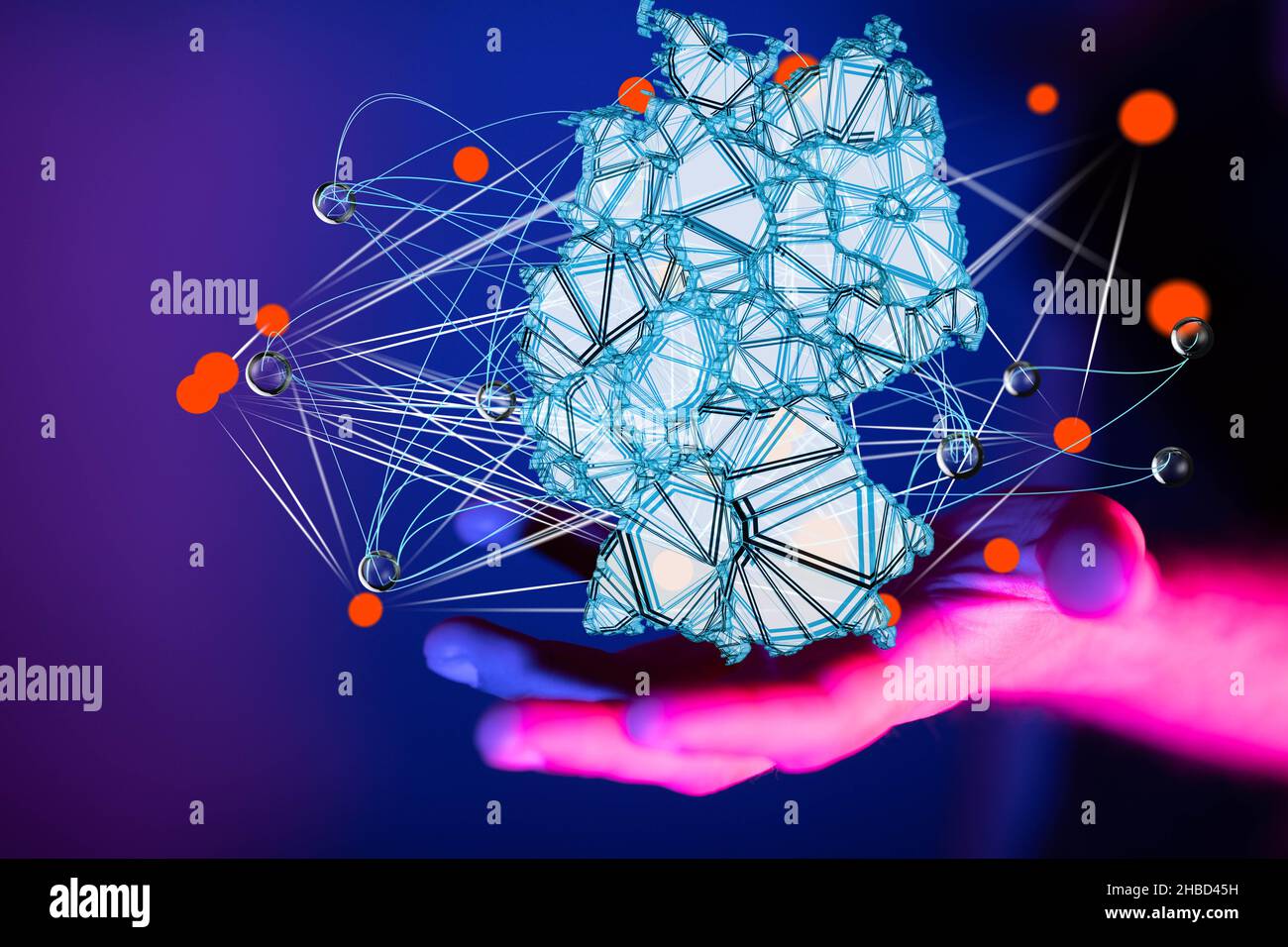 Map democratic republic germany hi-res stock photography and images - Alamy