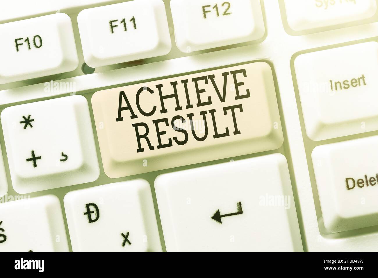 Conceptual caption Achieve Result. Word Written on Accomplishment ...