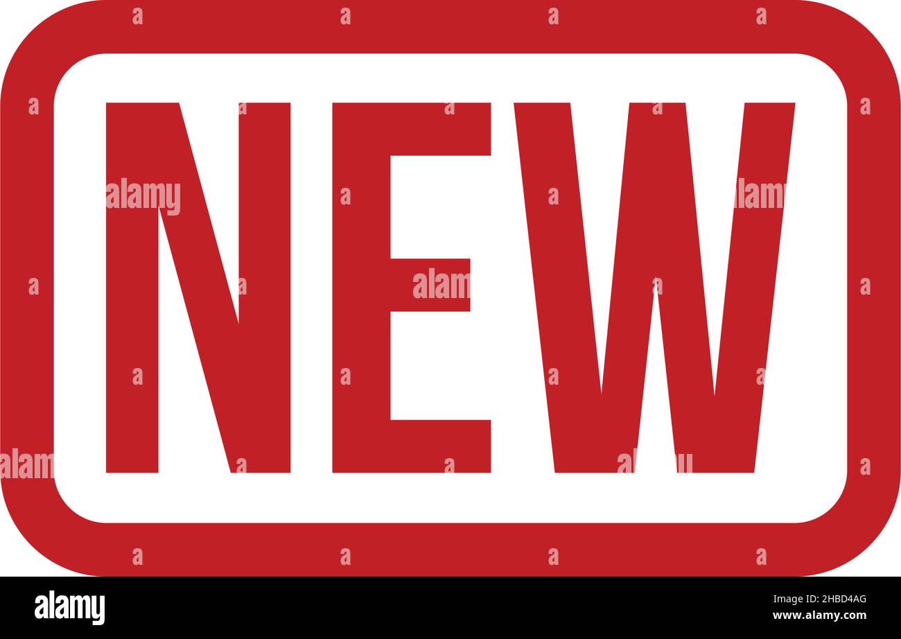 NEW Rubber Stamp. Red NEW Rubber Grunge Stamp Seal Vector Illustration ...