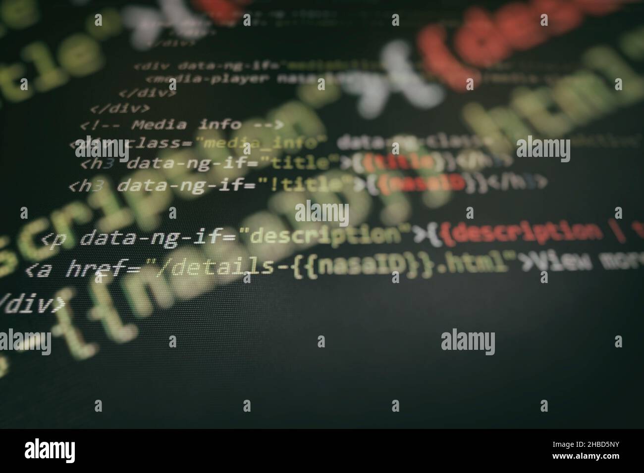 Programming Code Screen Of Software Developer Software Programming Work Time Code Text Written 2062