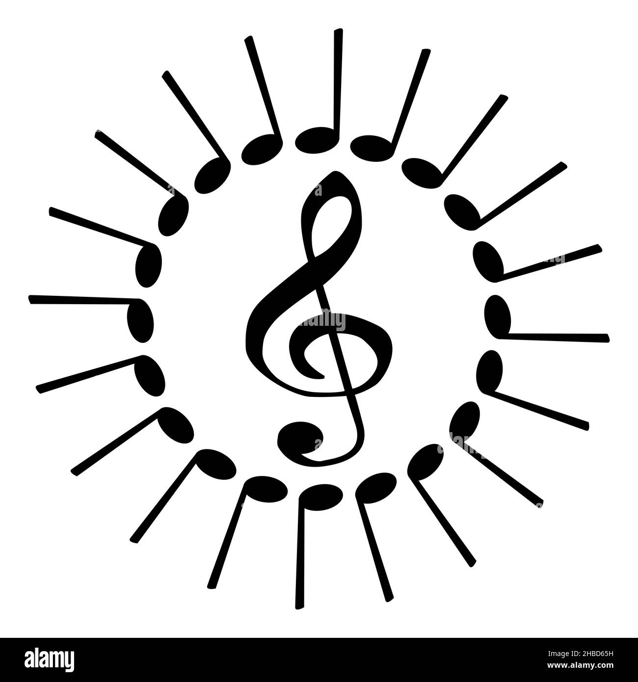 Cool Treble Clef Drawing
