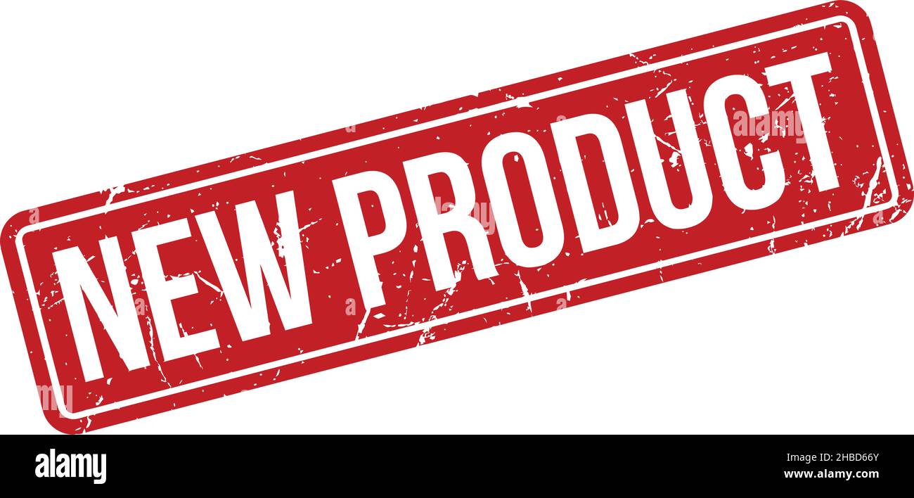 New Product Rubber Stamp. Red New Product Rubber Grunge Stamp Seal ...