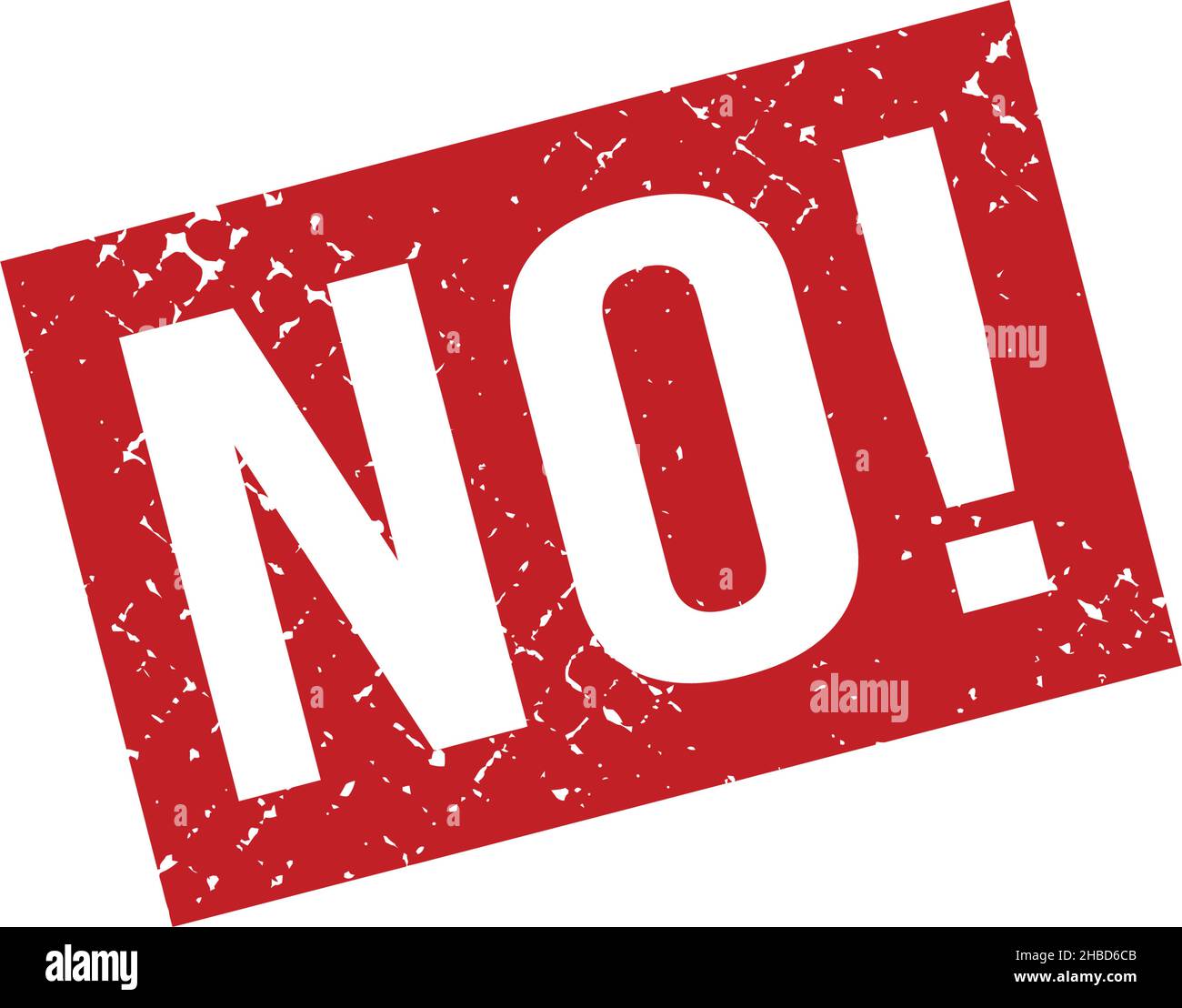 No Rubber Stamp. No Grunge Stamp Seal Vector Illustration - Vector ...